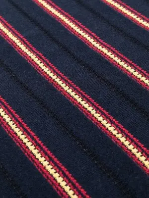 BARRIE Striped Knitted Scarf
