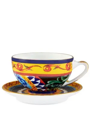 Dolce & Gabbana Archive-print Porcelain Tea Set - Multicolour