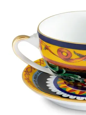 Dolce & Gabbana Archive-print Porcelain Tea Set