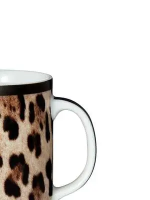 Dolce & Gabbana Leopard-print Porcelain Mug