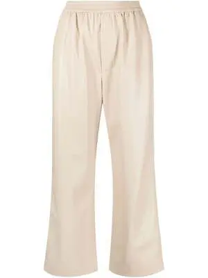 Nanushka Faux-leather Cropped Trousers