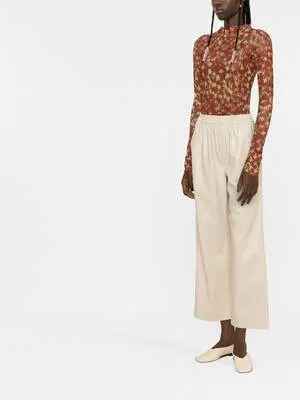 Nanushka Faux-leather Cropped Trousers