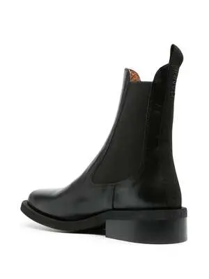 GANNI Leather Chelsea Boots