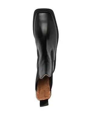 GANNI Leather Chelsea Boots