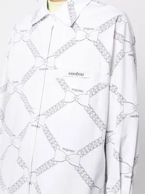 KIMHEKIM Chain-link Print Shirt