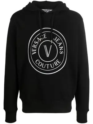 Versace Logo Drawstring Hoodie