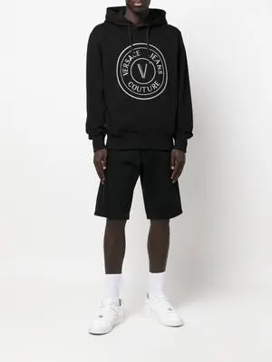Versace Logo Drawstring Hoodie