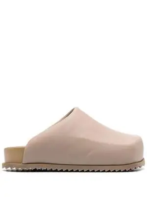 YUME YUME Square-toe Mules - Neutrals