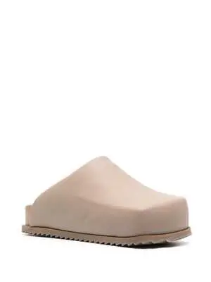 YUME YUME Square-toe Mules - Neutrals