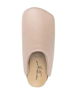 YUME YUME Square-toe Mules - Neutrals