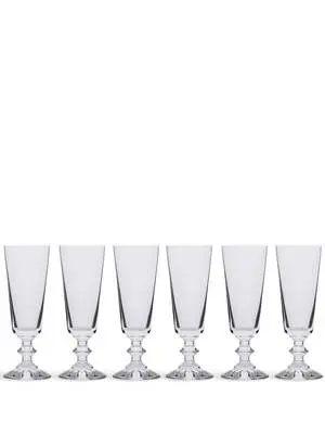 ICHENDORF MILANO Parigi Set-of-six Flute Glasses - White
