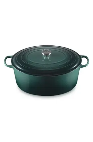 LE CREUSET Signature 15 1/2-quart Oval Enamel Cast Iron French/dutch Oven - Artichaut