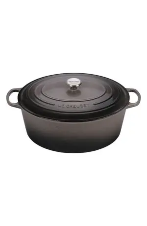 LE CREUSET Signature 15 1/2-quart Oval Enamel Cast Iron French/dutch Oven - Oyster