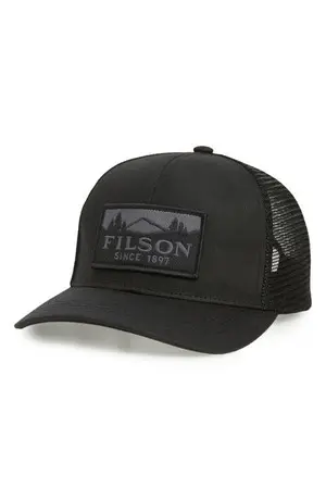 Filson Logger Trucker Cap - Black