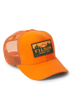 Filson Logger Trucker Cap Blaze Orange