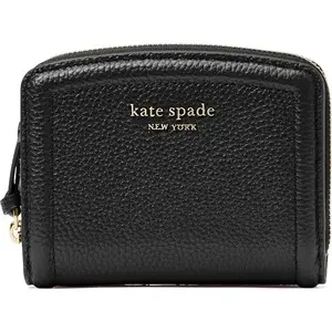 Kate Spade New York Knott Small Pebbled Leather Bifold Wallet - Black