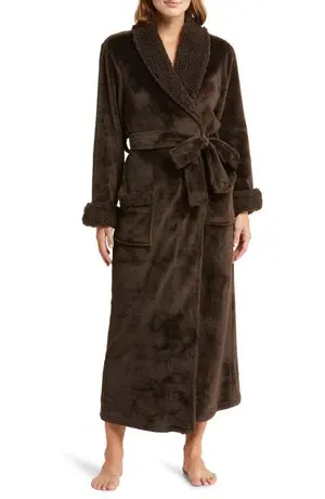 Natori Plush Robe - Espresso