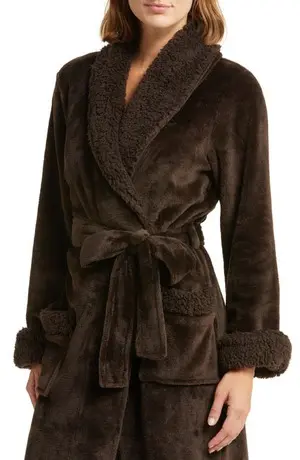 Natori Plush Robe - Espresso