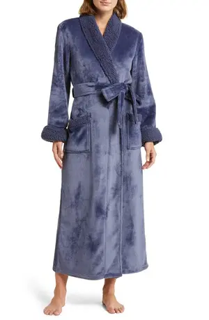Natori Plush Robe French Navy