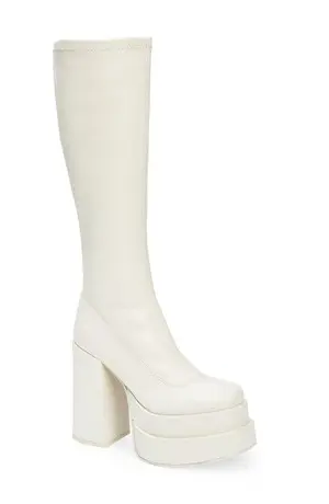Steve Madden Cypress Platform Boots - Off White