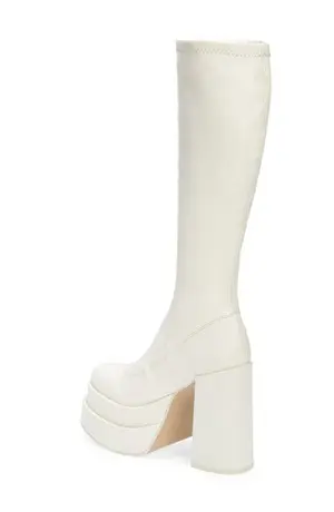 Steve Madden Cypress Platform Boots - Off White