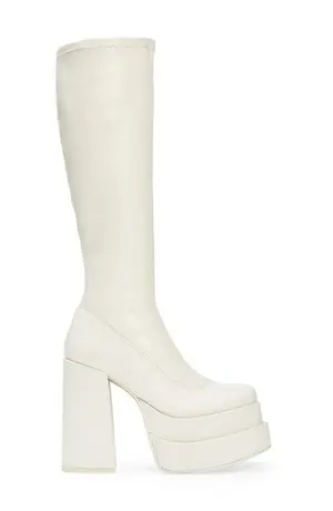 Steve Madden Cypress Platform Boots - Off White