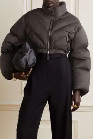 Khaite Farine Cropped Quilted Shell Down Jacket