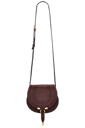 Chloé Small Marcie Saddle Bag Deep Violine