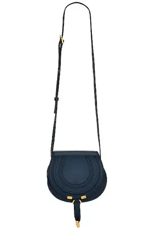 Chloé Small Marcie Saddle Bag Navy