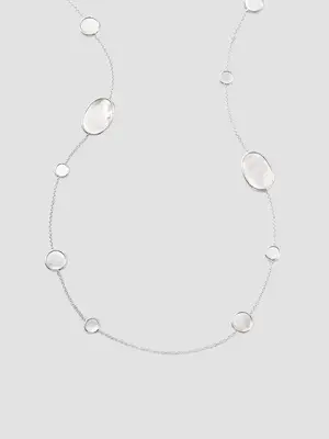 Ippolita Polished Rock Candy Sterling & Mother-of-pearl Station Necklace - Silver