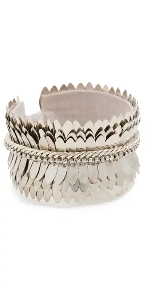 Deepa Gurnani Chiara Cuff Bracelet - Silver