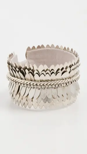 Deepa Gurnani Chiara Cuff Bracelet - Silver