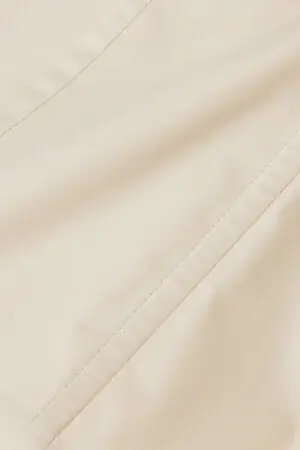 THE ROW Hilde Cropped Cotton-poplin Bustier Top