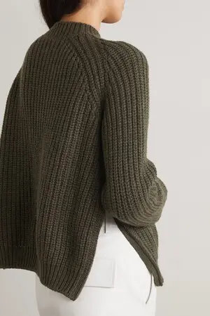 Loro Piana Davenport Ribbed Cashmere Sweater