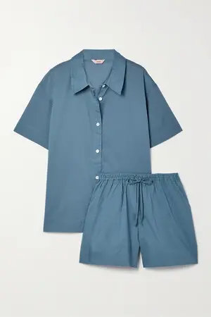 Eberjey Organic Cotton-sateen Pajama Set
