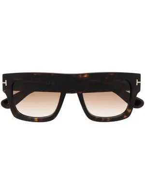 TOM FORD Tortoiseshell Square-frame Sunglasses - Brown
