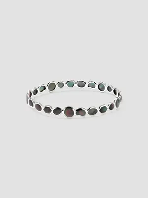 Ippolita Polished Rock Candy Sterling & Shell Bangle Bracelet - Silver