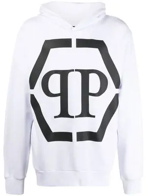 Philipp Plein Logo-print Hoodie - White