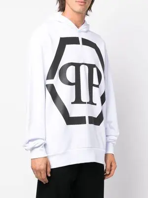 Philipp Plein Logo-print Hoodie - White
