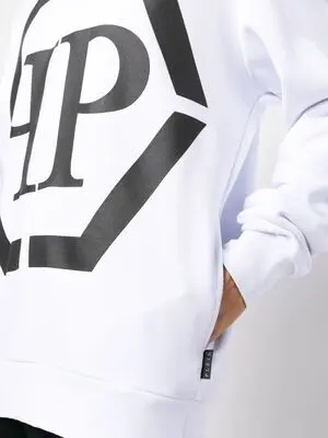 Philipp Plein Logo-print Hoodie - White