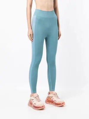 The Upside Seamless Striped Performance Leggings - Blue