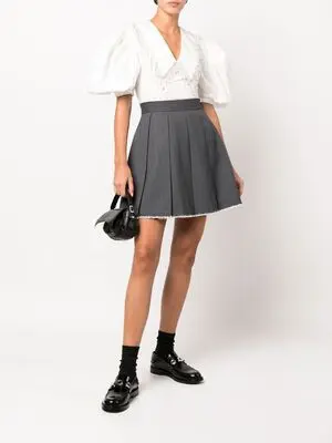 SHUSHU/TONG Pleated A-line Skirt