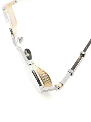 Balmain Brigade Round-frame Optical Glasses - Silver