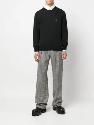 VIVIENNE WESTWOOD Orb-embroidered Jumper - Black