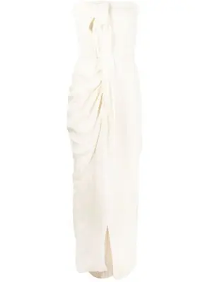 Maticevski Strapless Draped Floor-length Dress