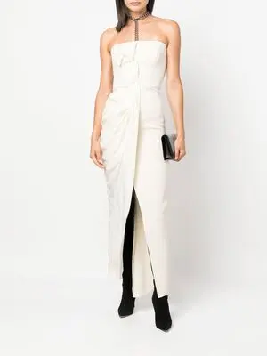 Maticevski Strapless Draped Floor-length Dress