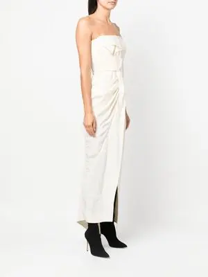 Maticevski Strapless Draped Floor-length Dress