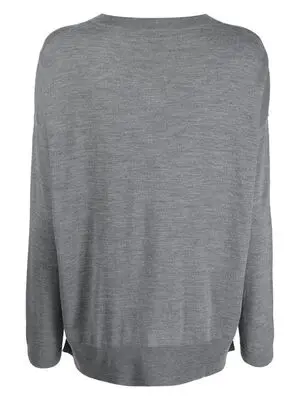 ALLUDE Fine-knit V-neck Jumper