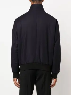 Giorgio Armani Embroidered-logo Zip-up Jacket