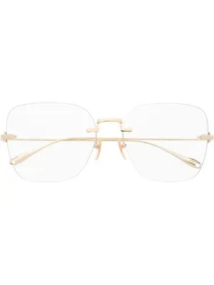Gucci Oversized Rimless Glasses